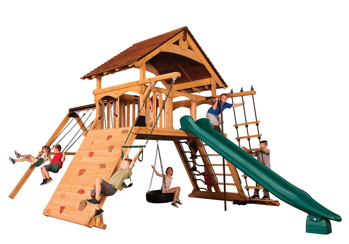 Olympian Peak Jumbo 1 Swing Set – Marin Backyards