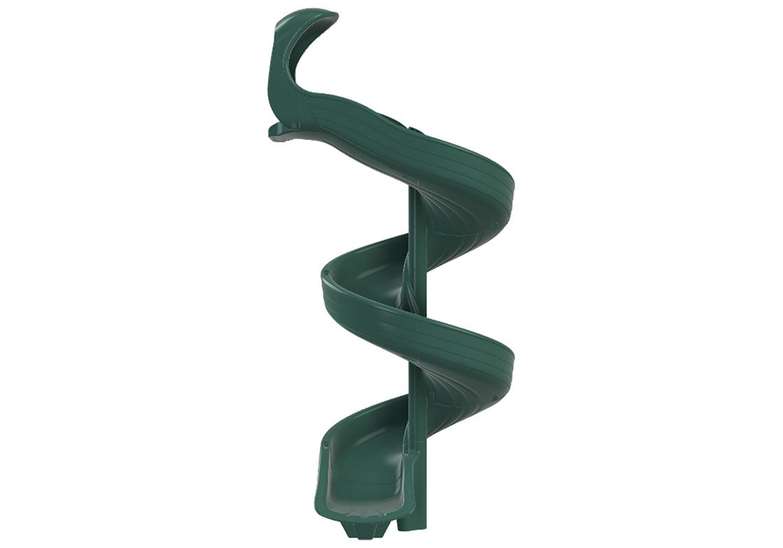 Open Spiral Slide 9' Green – Marin Backyards