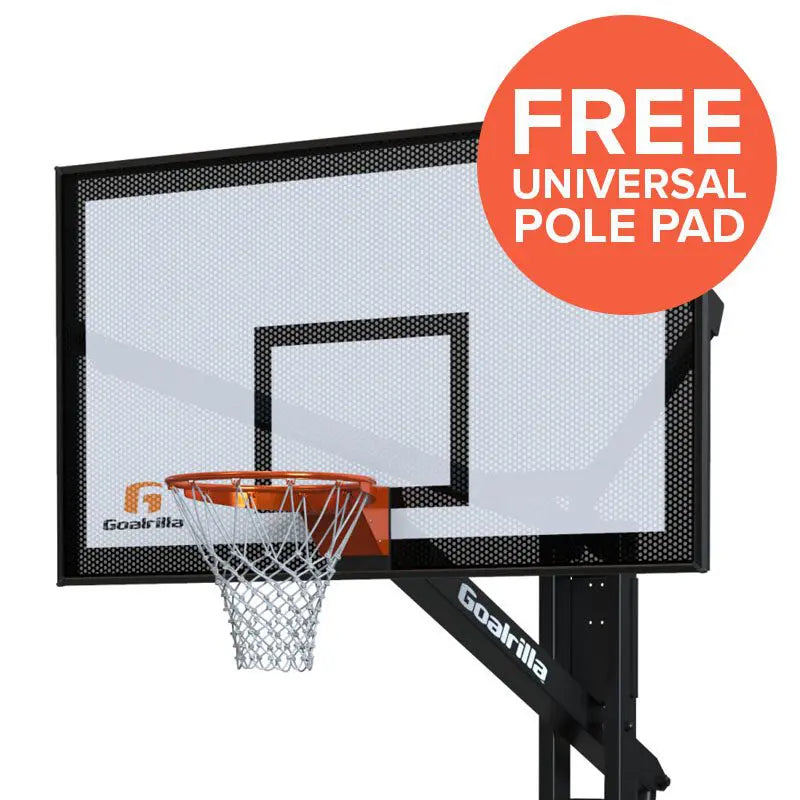 Goalrilla FT72 - 72" In-Ground Perforated Steel Backboard – Marin Backyards