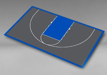 Half Basketball Court Kit 10 – Marin Backyards