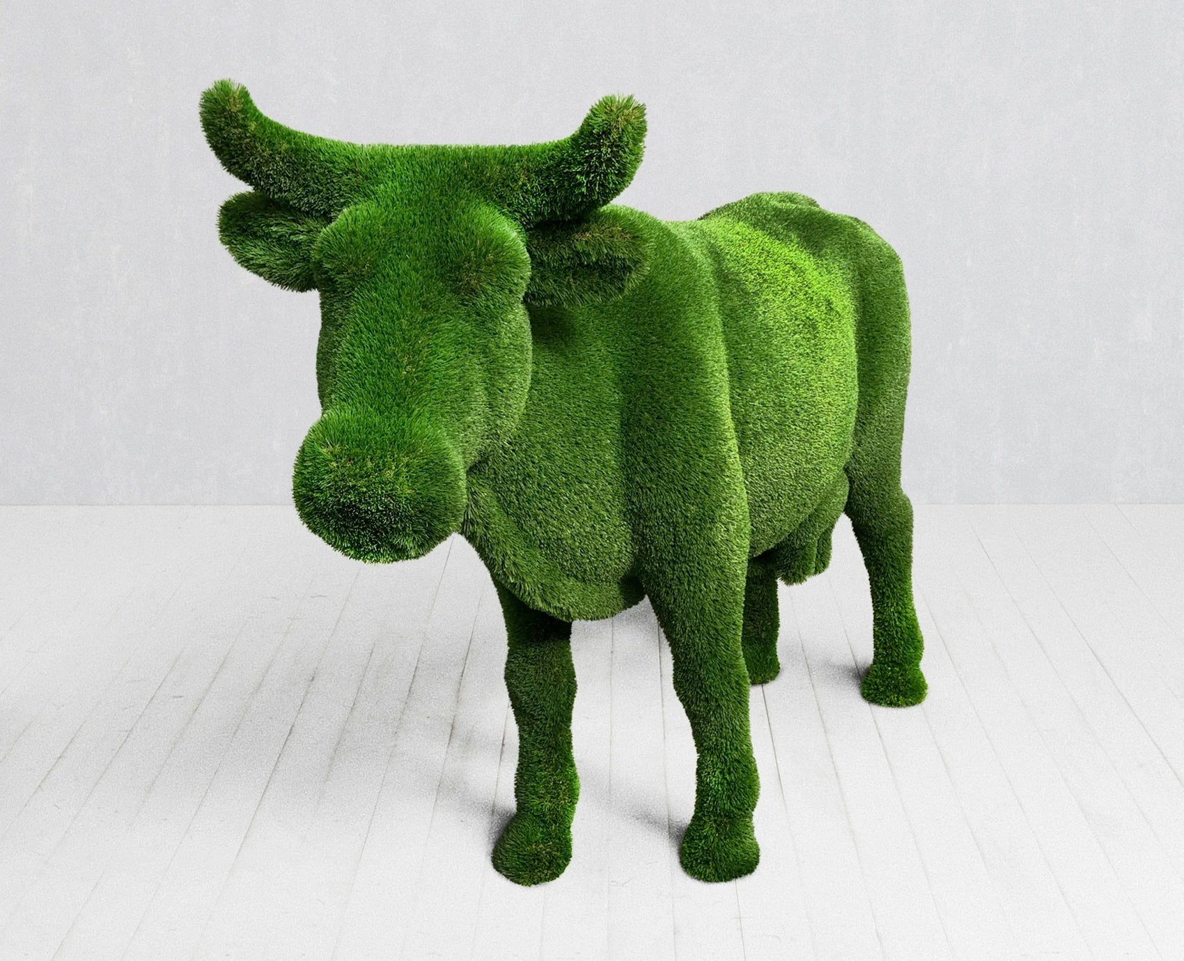 Topiary Cow – Marin Backyards